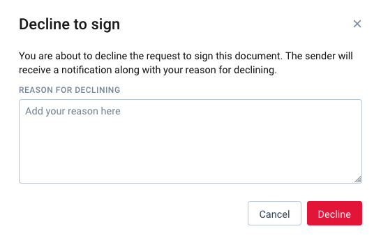 Sign a document (in Qwil chat) – Qwil Messenger