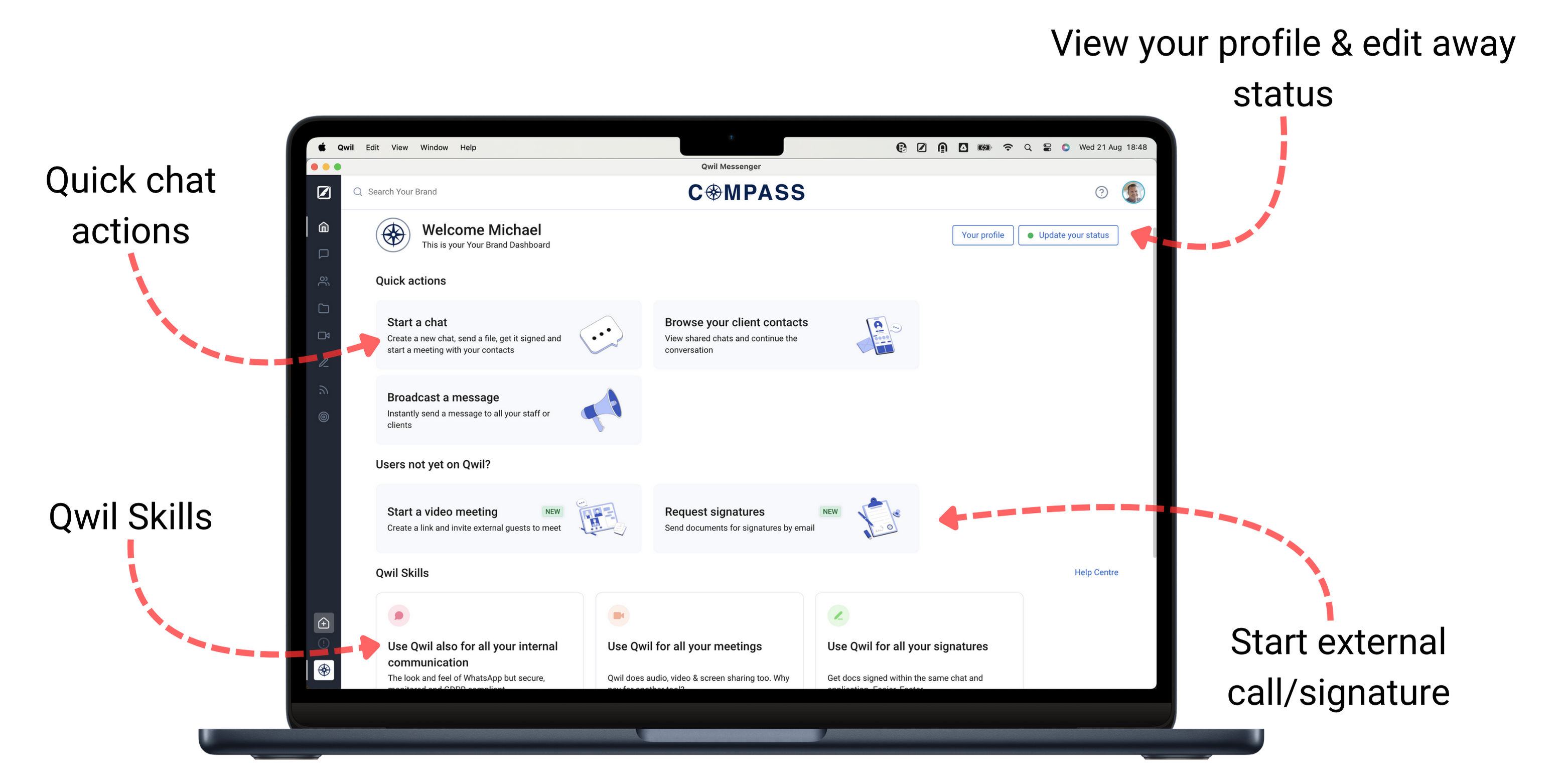 Qwil Dashboards – Qwil Messenger