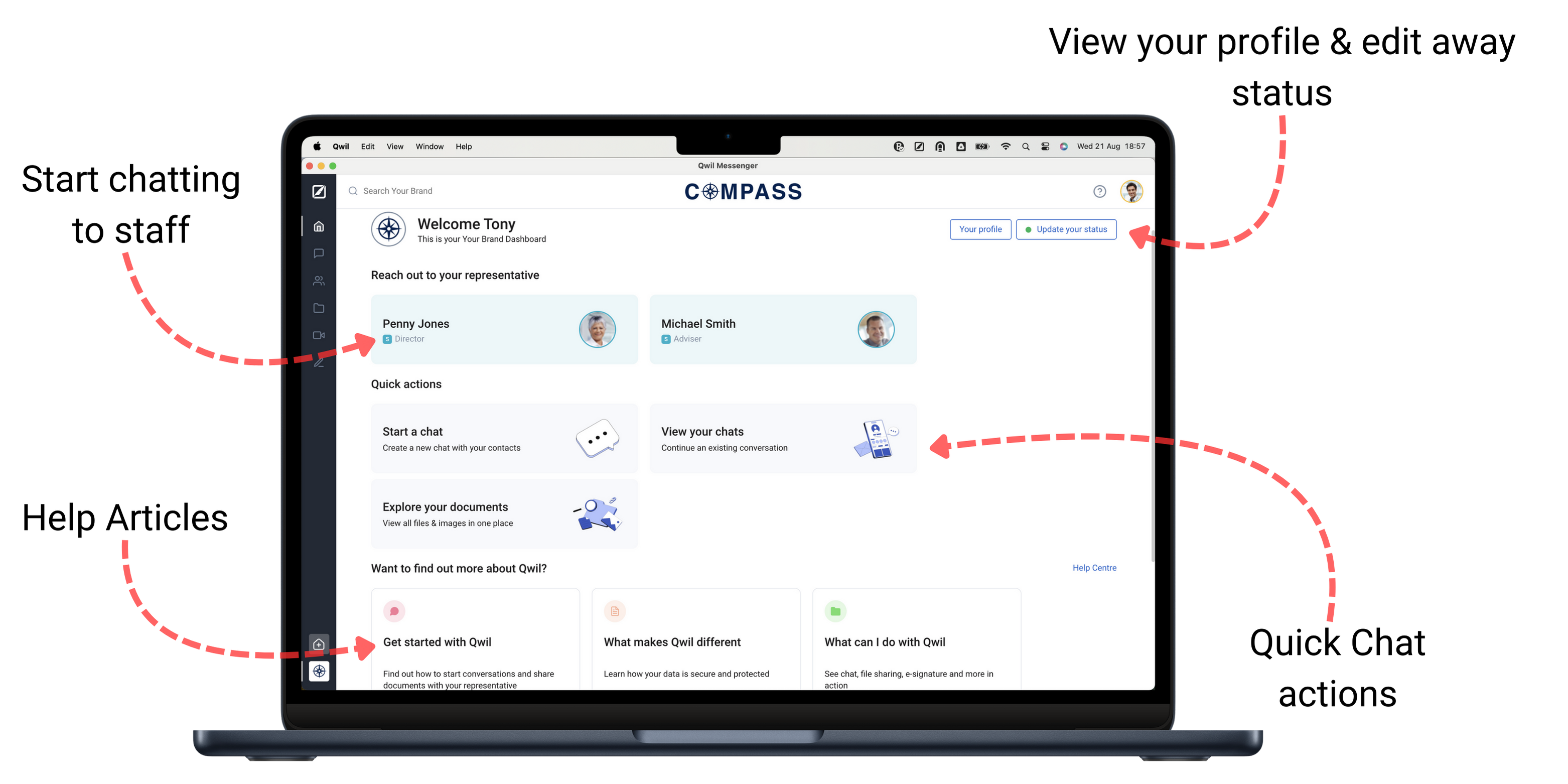 Qwil Dashboards – Qwil Messenger