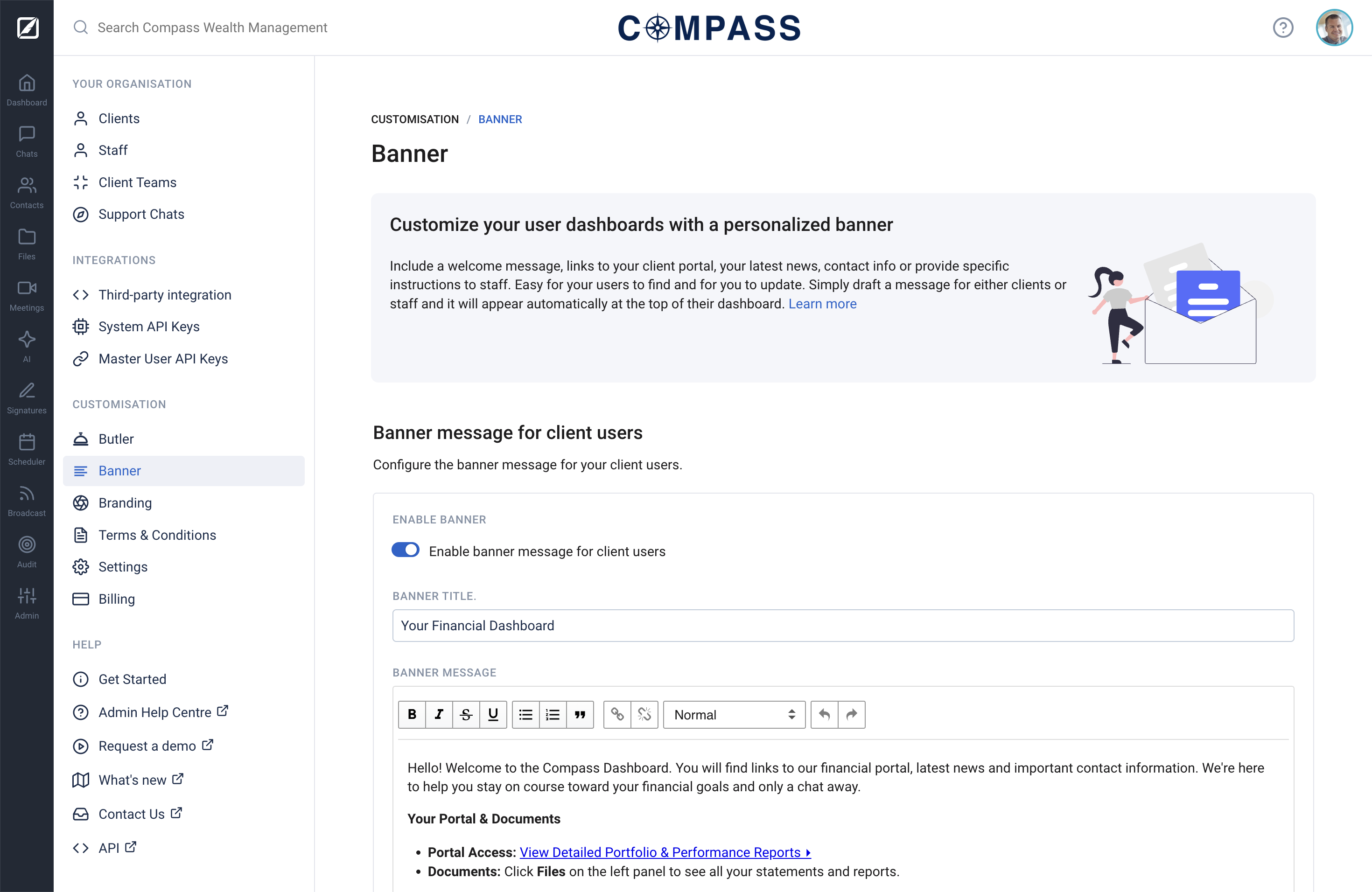 Dashboard Banners - SJP Templates – Qwil Messenger